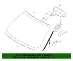 51317258187 - 2012-2019 BMW Side Molding (51-31-7-258-187) | BMW of ...