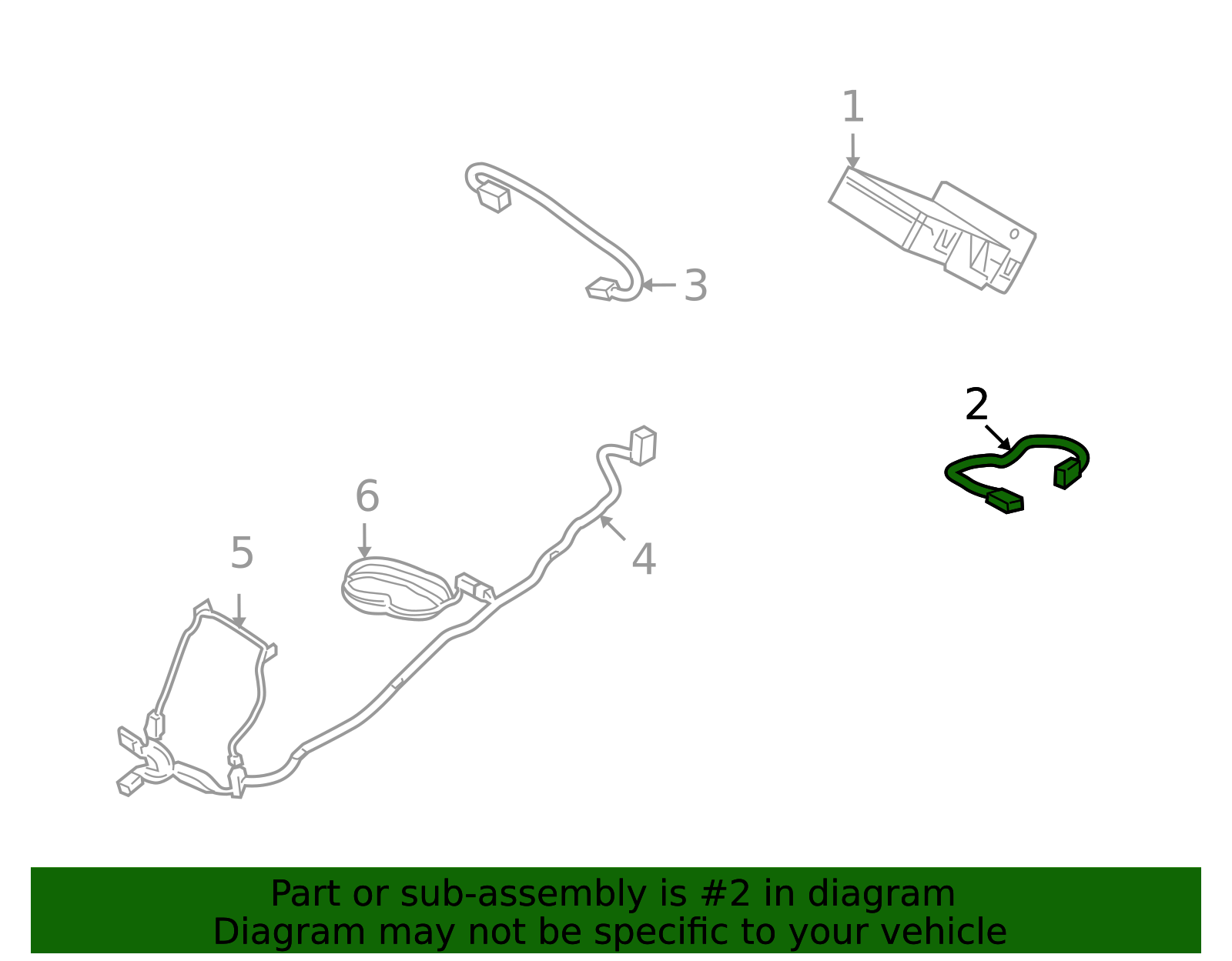 2010-2016 Lincoln MKS | Wire | DA5Z-14A411-A | Walls' Ford Parts