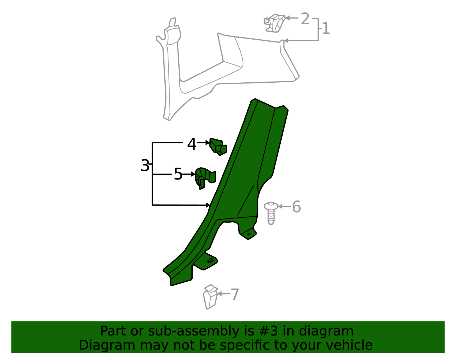 2022-2025 Volkswagen Taos Lower Quarter Trim 2GJ-867-766-82V | OEM ...