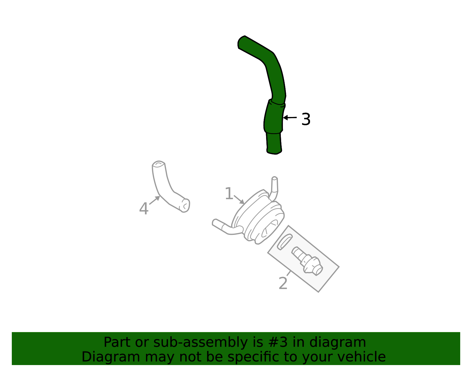 87245-3D500 - HVAC Heater Hose 2003-2009 Toyota | Toyota San Diego Parts