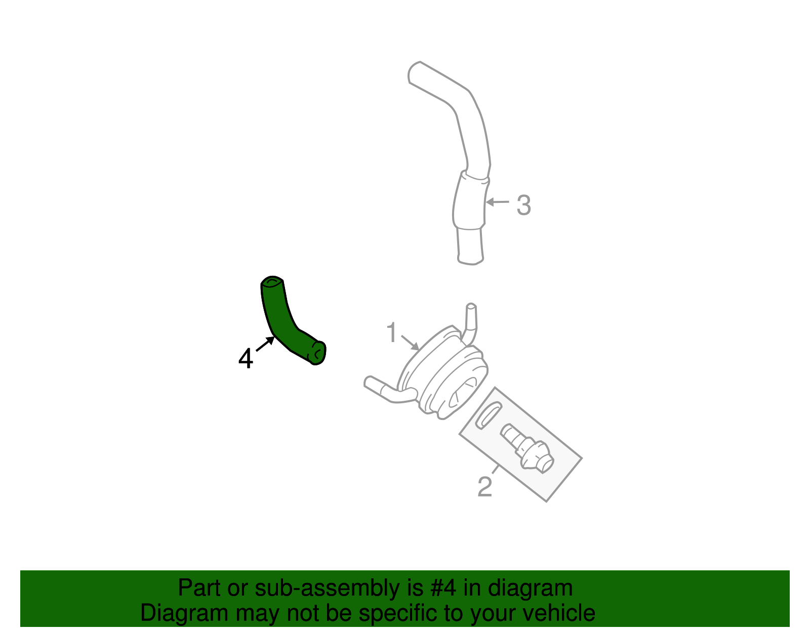 2003-2009 Toyota HVAC Heater Hose 87245-3D490 | Toyota Parts Center