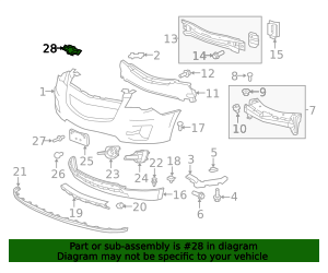 2010-2015 Chevrolet Equinox Front Bumper Fascia Bowtie Logo 22760645 GM ...