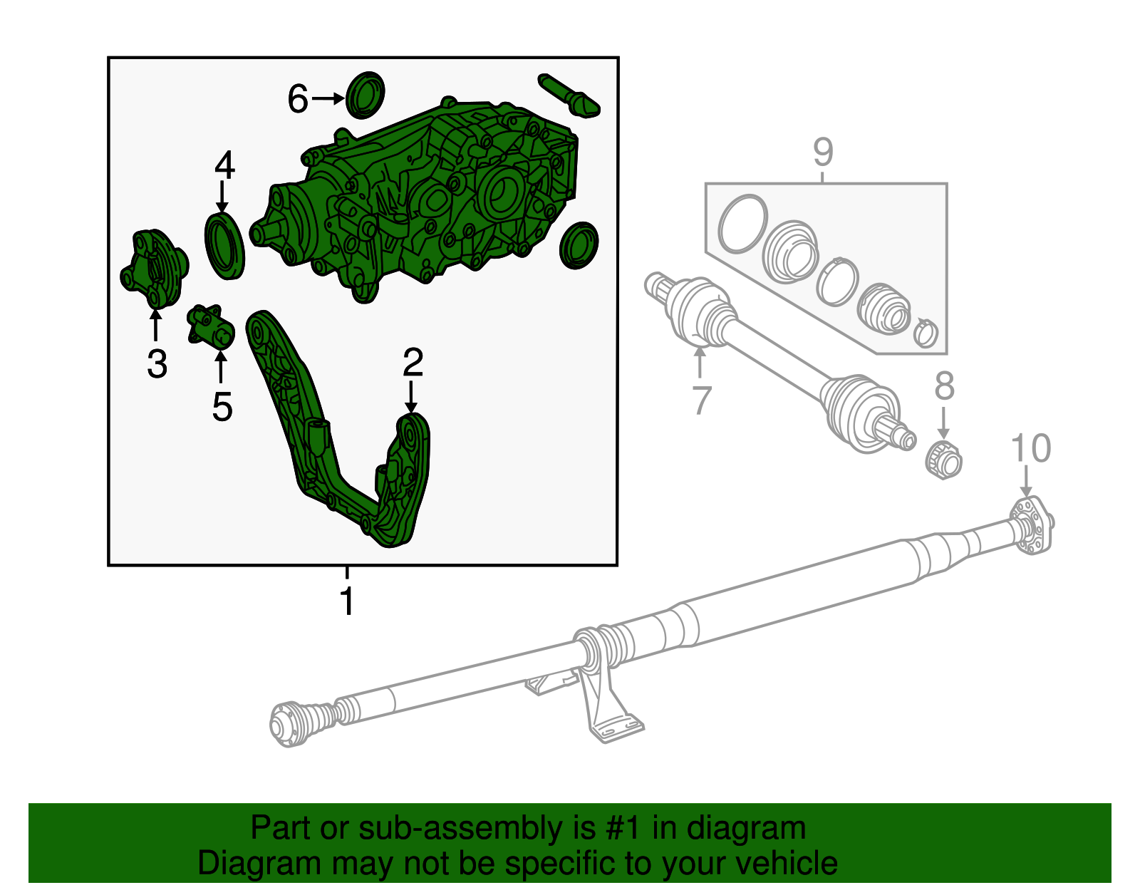 176-350-31-00 - Rear Axle Differential 2014-2020 Mercedes-Benz ...