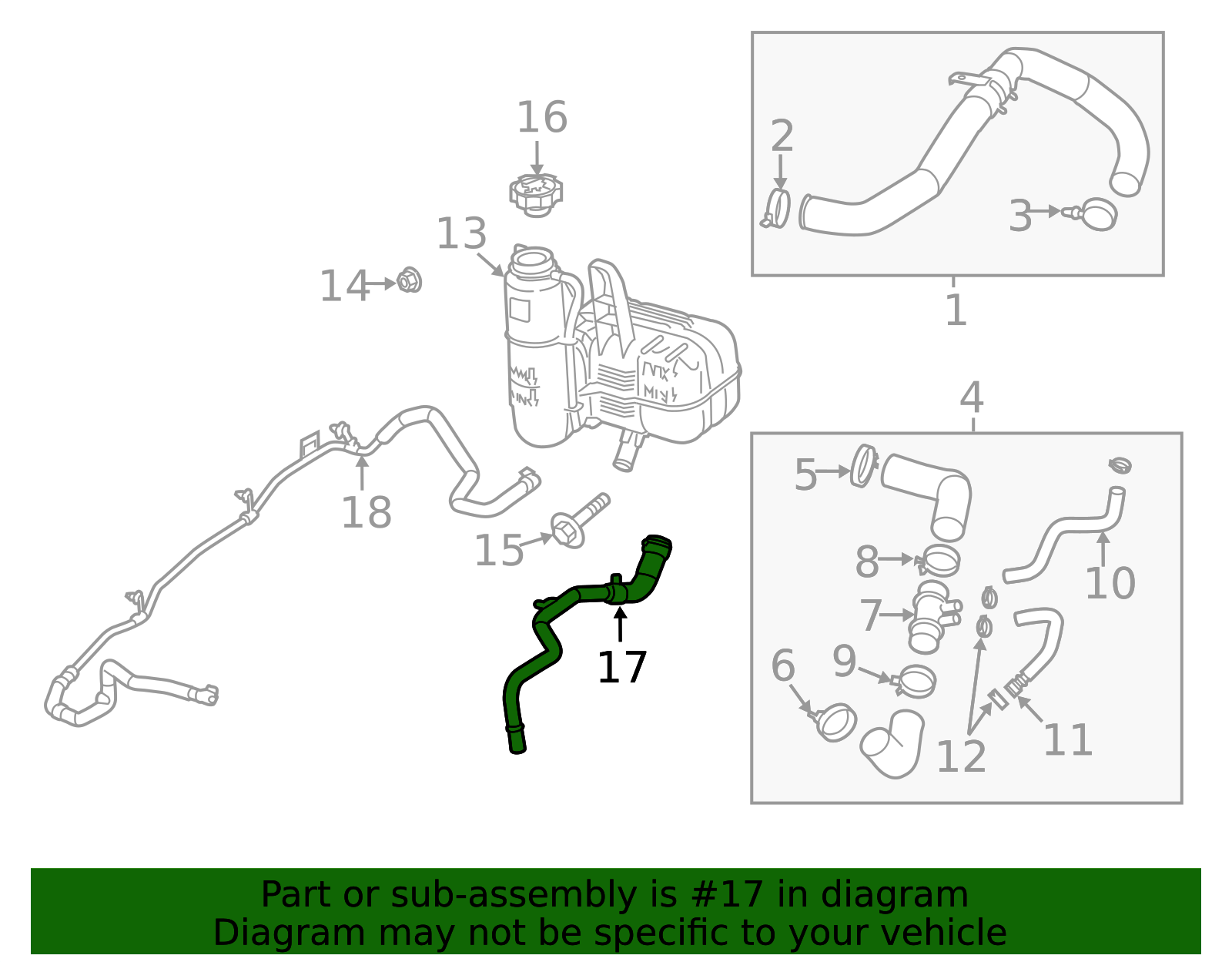 68370560AA - Radiator Closure Panel Brace Right - 2019-2020 Mopar ...