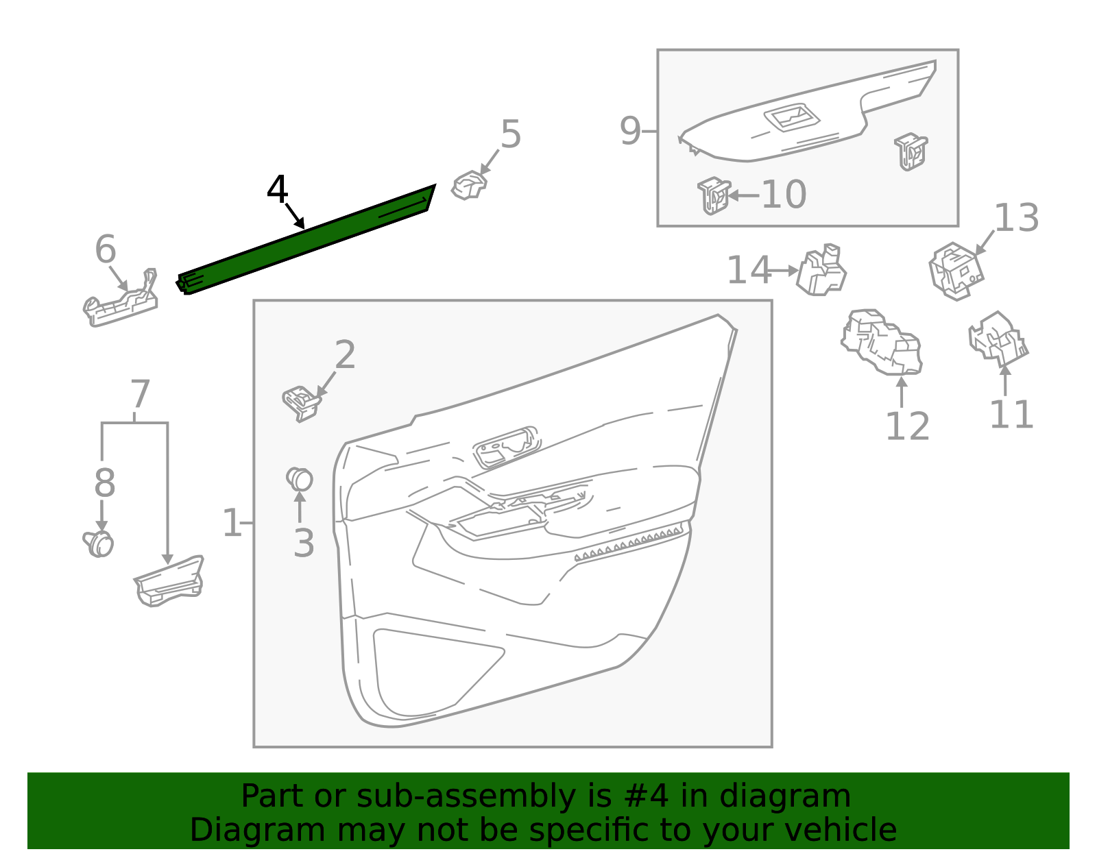 2018-2022 Toyota C-HR Belt Weather-Strip 68171-10150 | Toyota Parts Center