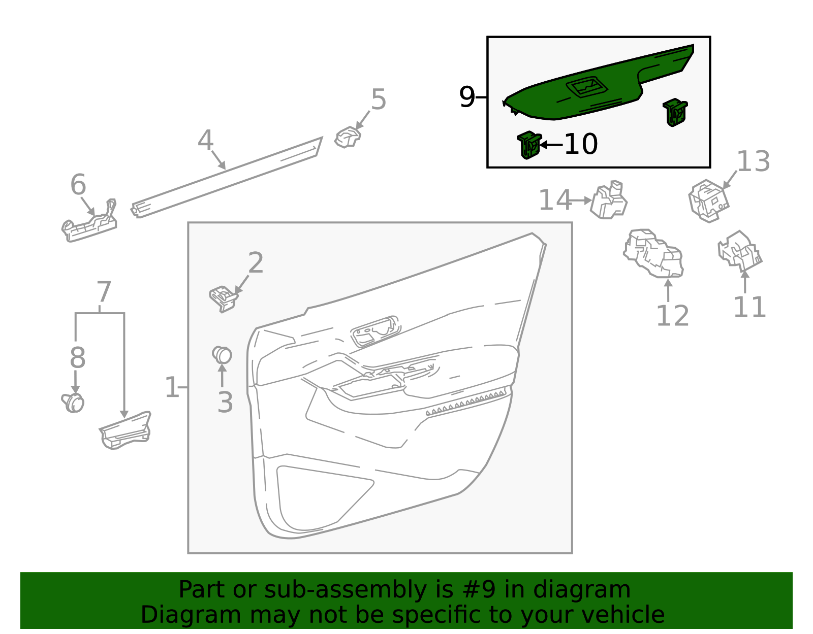 2018-2022 Toyota C-HR Switch Panel 74232-10070 | Toyota Parts Center