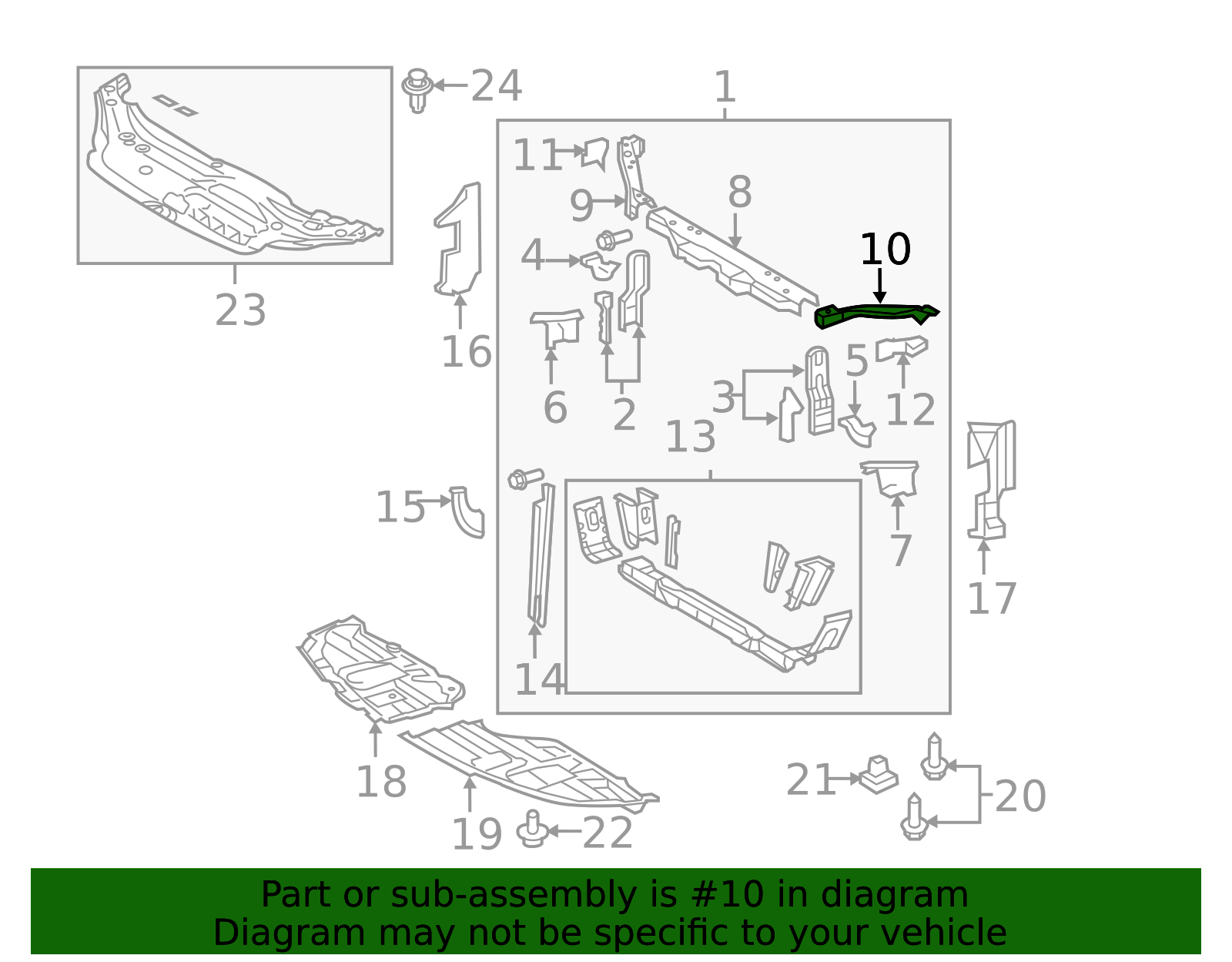Upper Tie Bar Extension 53214-07010 | OEM Parts Online