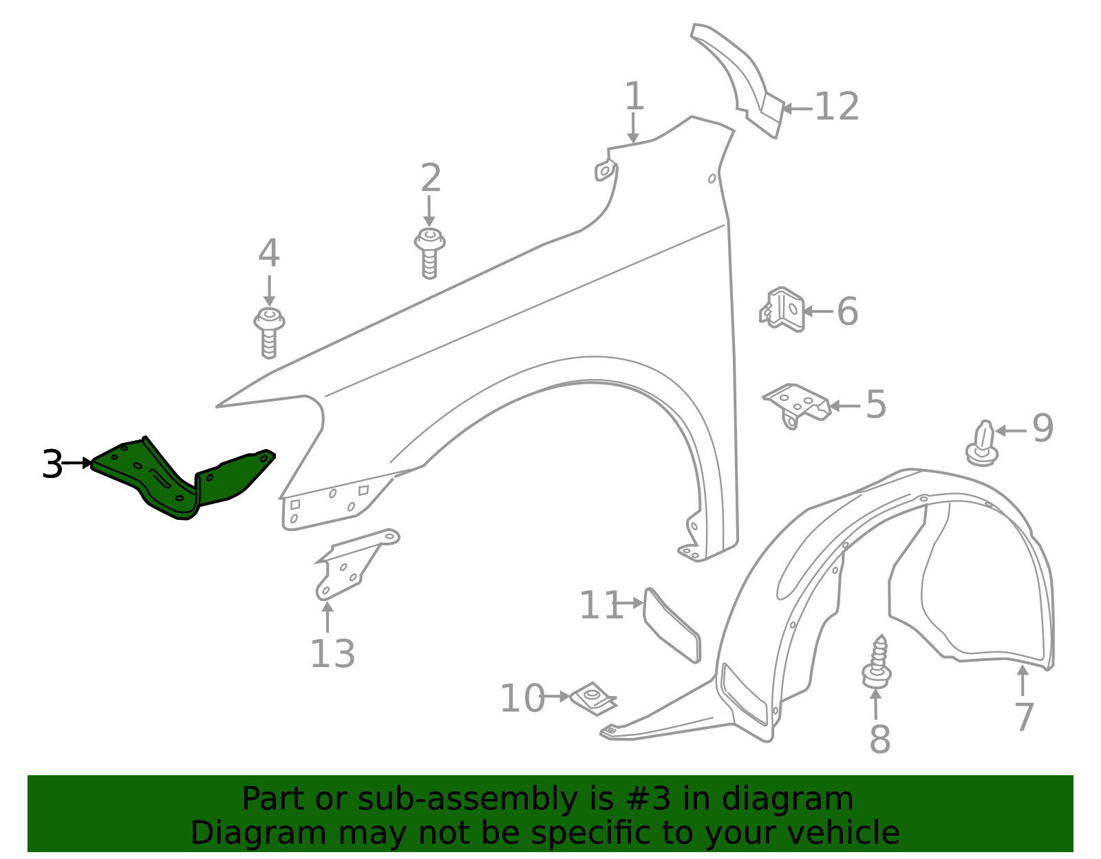 2016-2019 Volkswagen Passat Front Bracket 561-821-136-B | Bam Wholesale ...