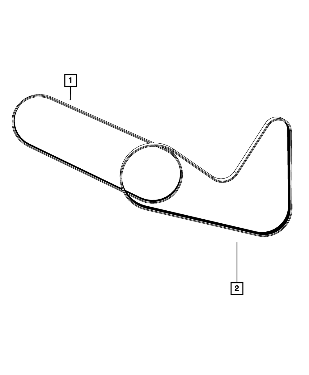 4891704aa - Mopar Serpentine Belt Performance Auto Parts