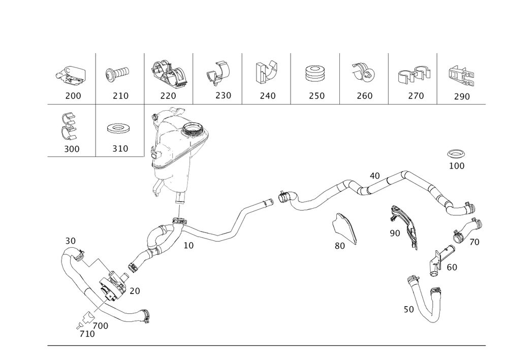 Hose - Part #251-501-61-82-64 | Mercedes Parts Center