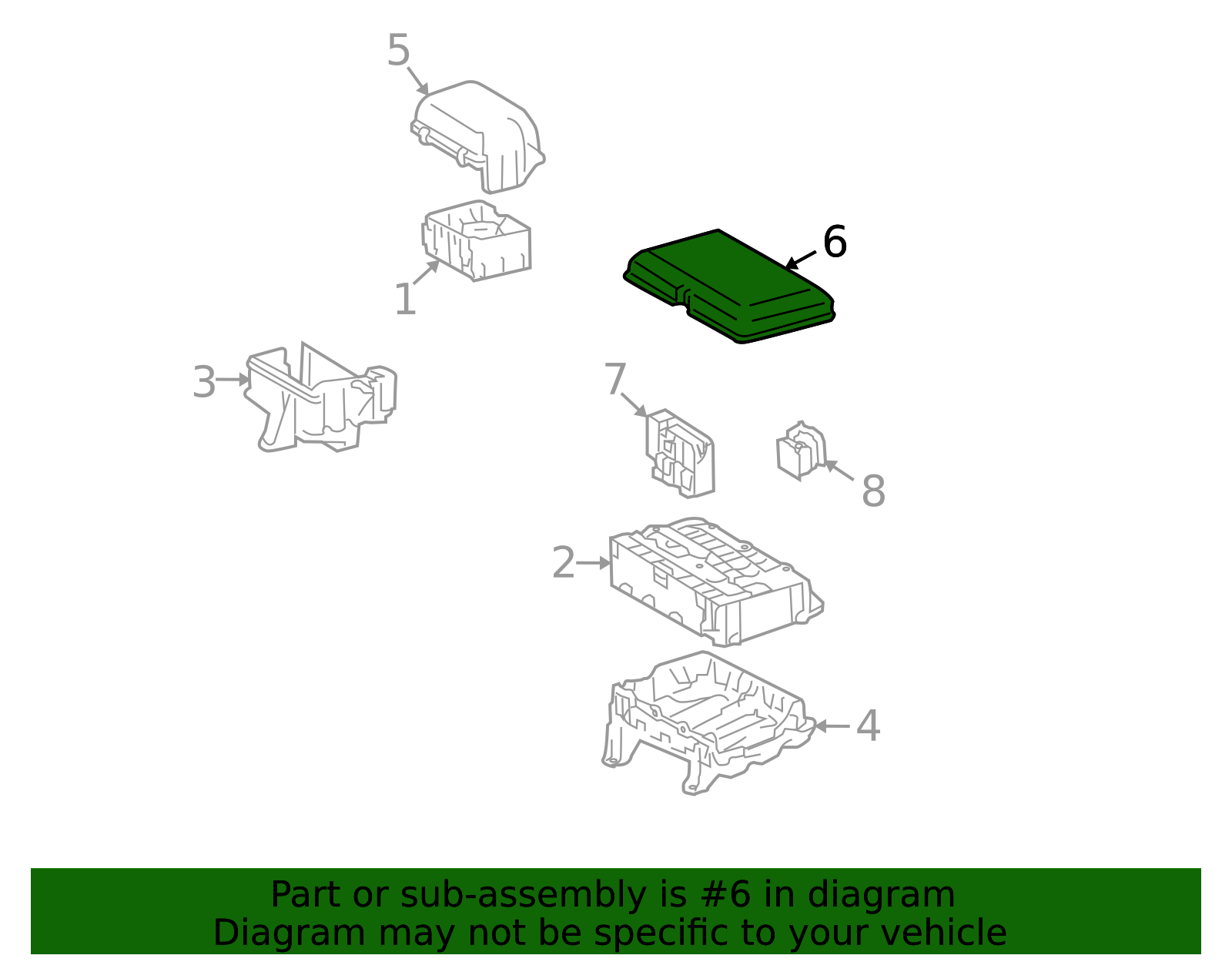 82661-0C220 - High-Quality Fuse and Relay Center Cover for 2008 Toyota ...