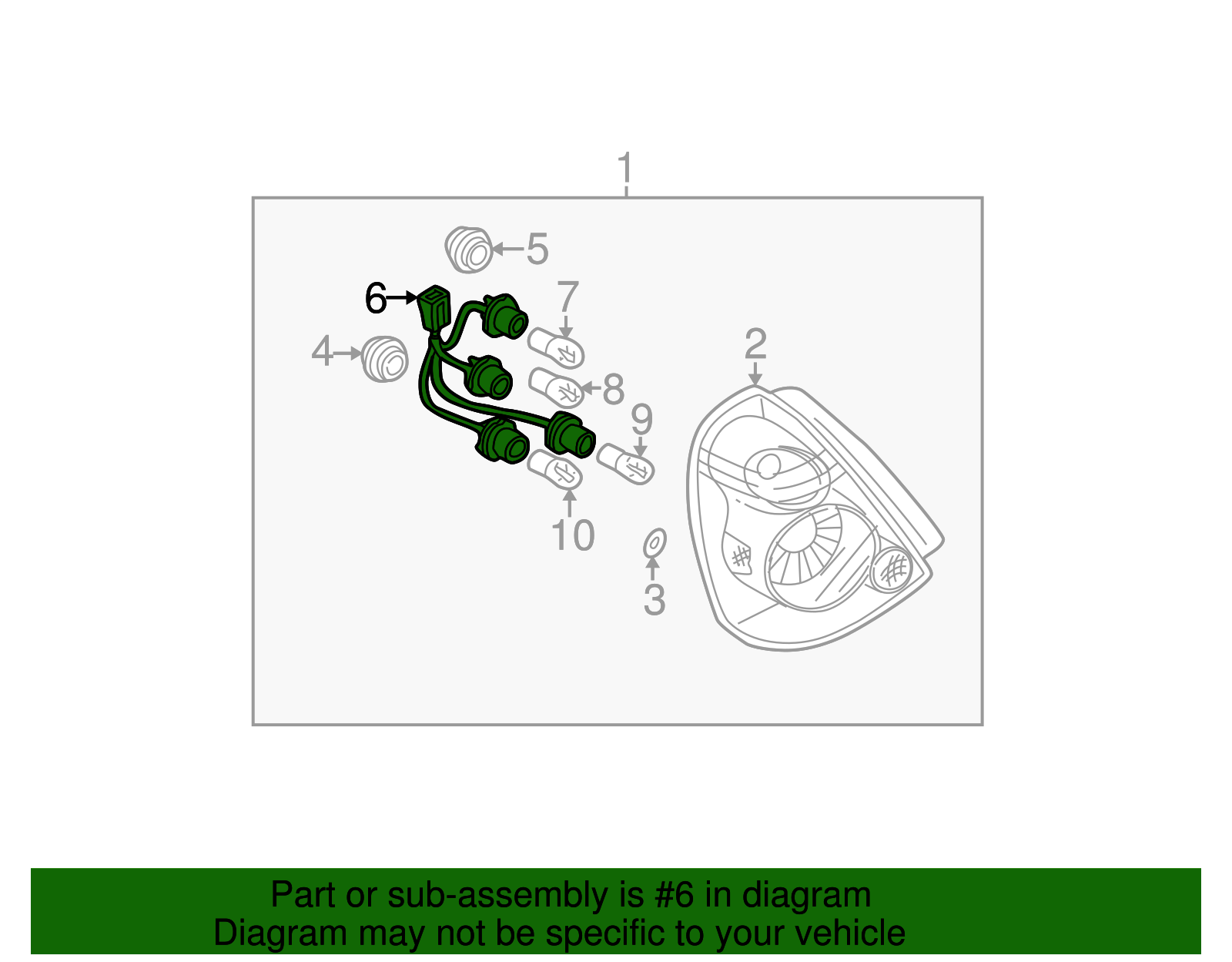 2002-2006 Nissan Altima Socket & Wire 26551-8J000 | Nissan Parts Central