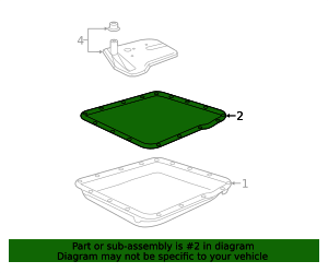 Automatic Transmission Fluid Pan Gasket 29549684 GM | GMPartsDirect.com