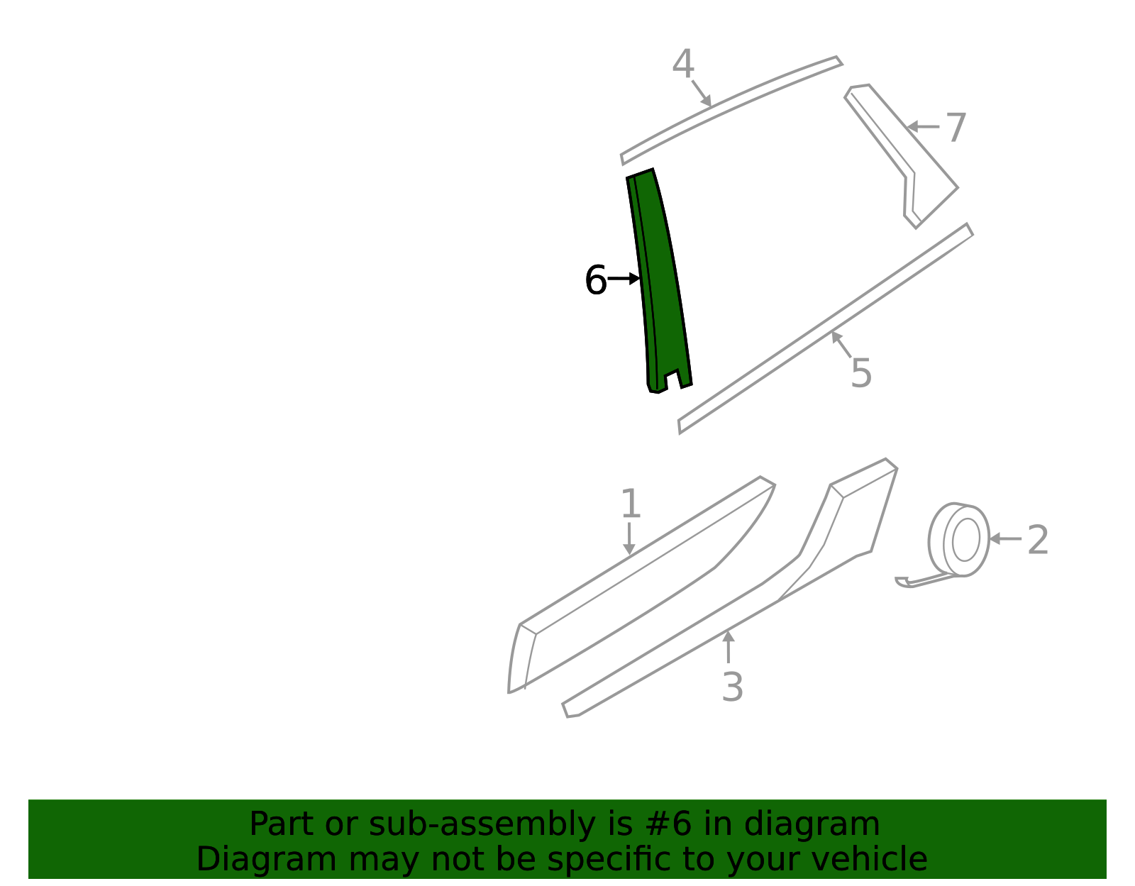 Genuine Door Applique for 2015-2025 Porsche Macan Part# 95B-853-351-G ...