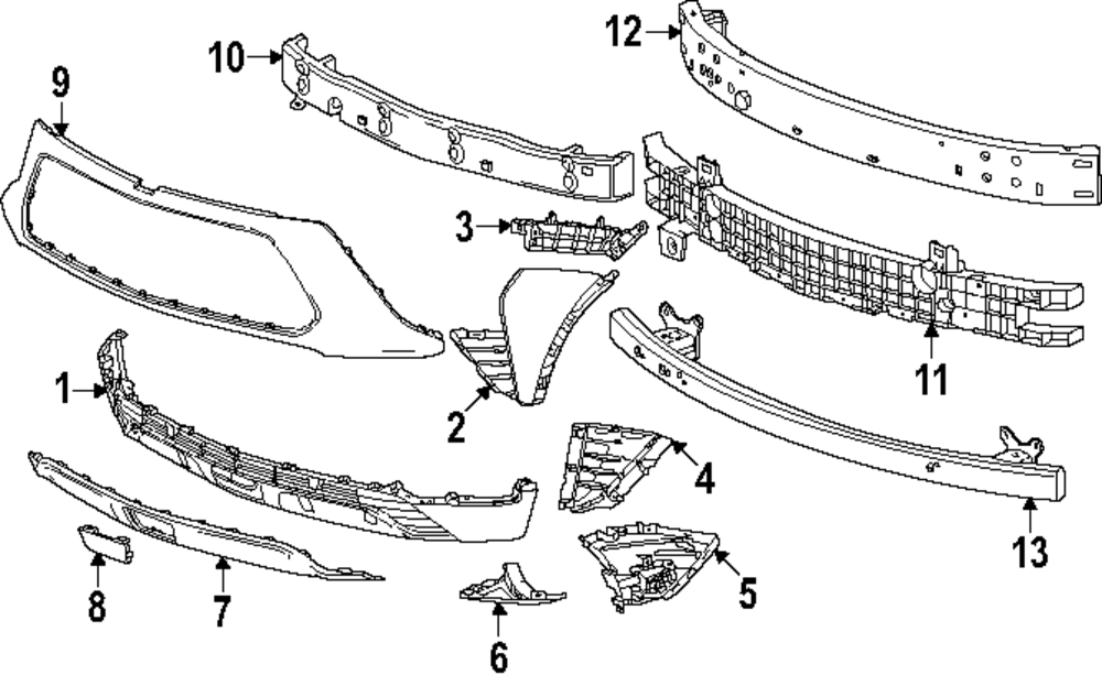 2024-2025 Chevrolet Blazer EV Bumper Cover 26466510 | OEM Parts Online