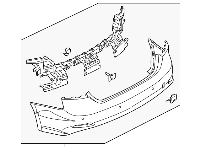 2018-2019 Audi Bumper Cover 8W6-807-067-AA-GRU | Audi USA Parts