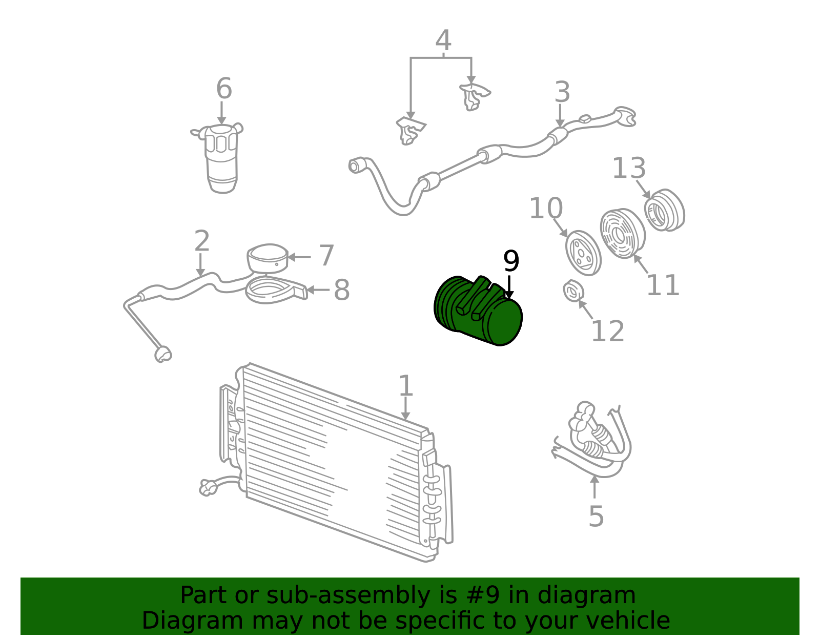 2002-2005 GM Air Conditioning Compressor 89019330 | Shop Matick Buick GMC