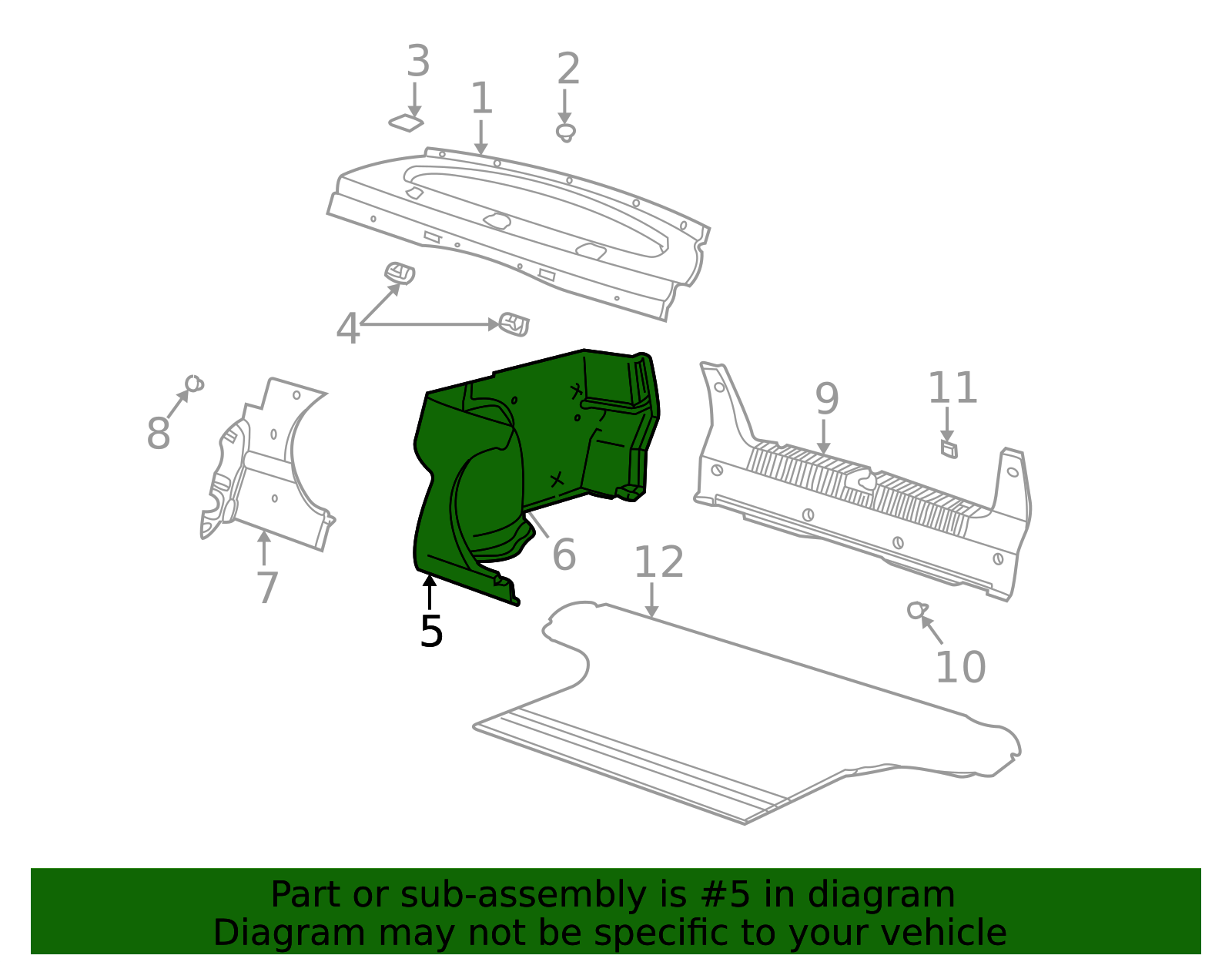 2000-2005 Saturn Side Trim Panel 90583612 | Capital Chevy Parts