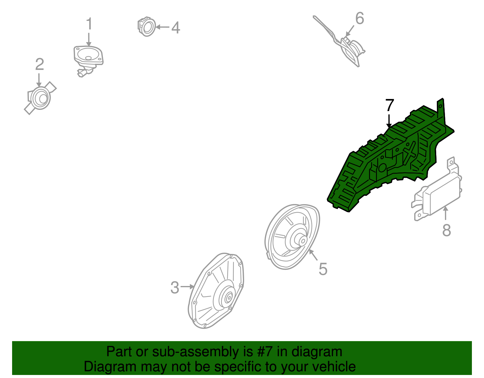 2018-2024 Ford Expedition Speaker JL1Z-18808-DB | Ford OEM Parts Outlet