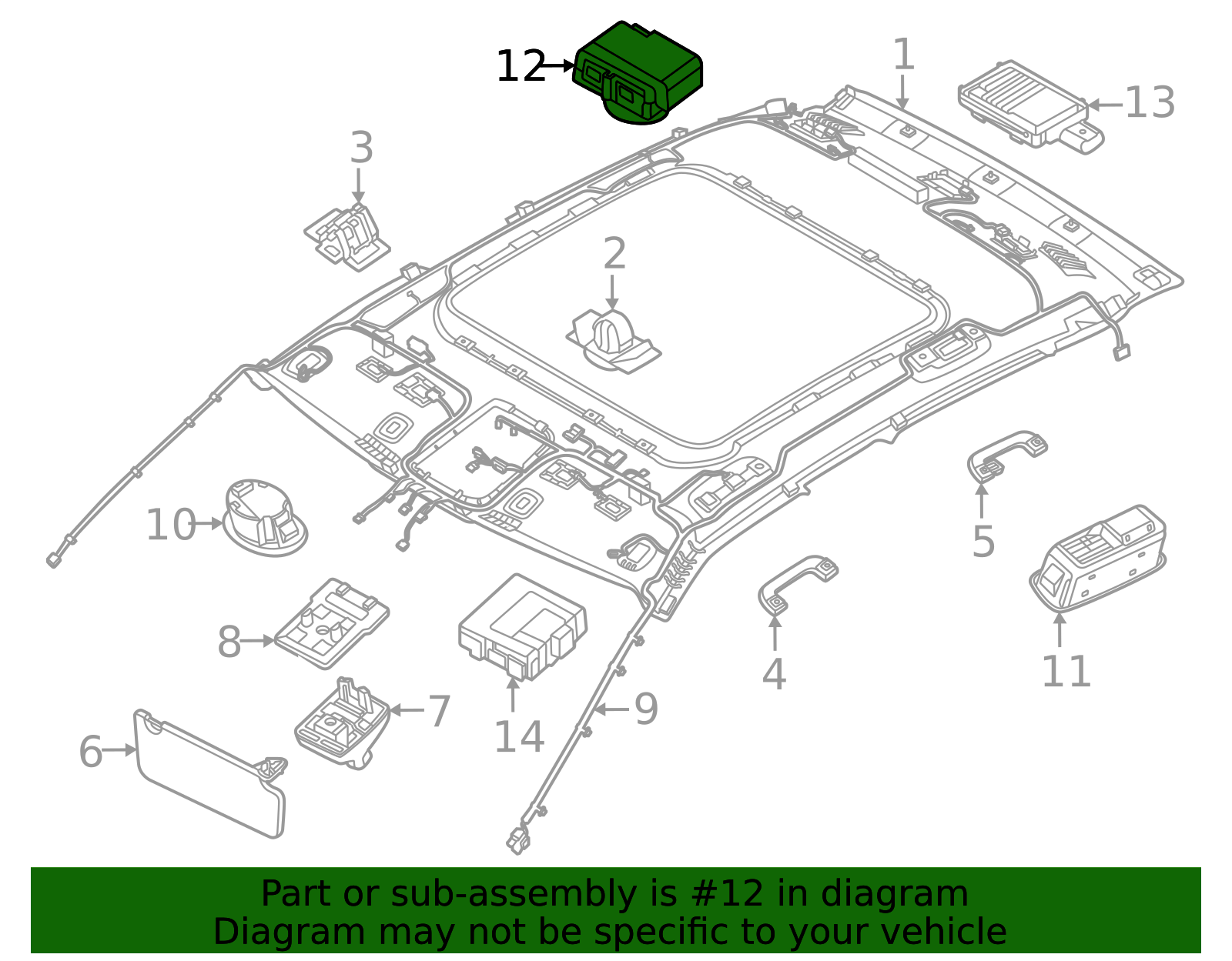 96578-T4500-LGR - Hyundai Microphone 2023-2025 Genesis GV60 ...