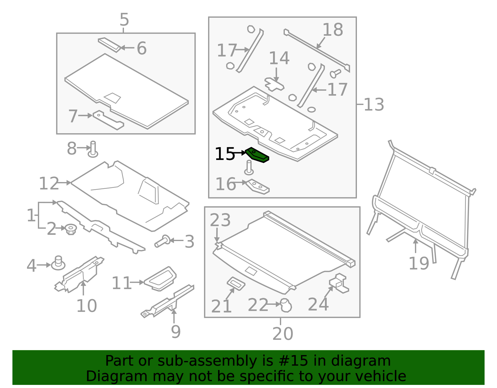 2016-2021 Volvo XC90 Shelf Retainer 32131336 | TascaParts.com