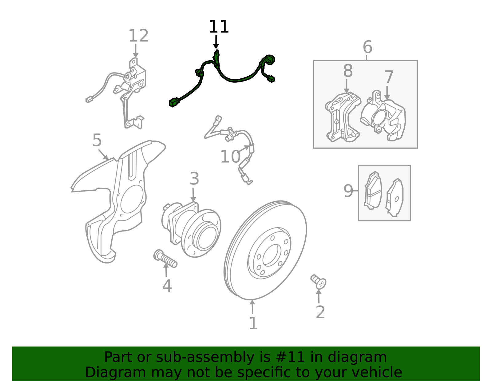 Mazda ABS Wheel Speed Sensor - Precise Brake Control - Part #F189-43 ...