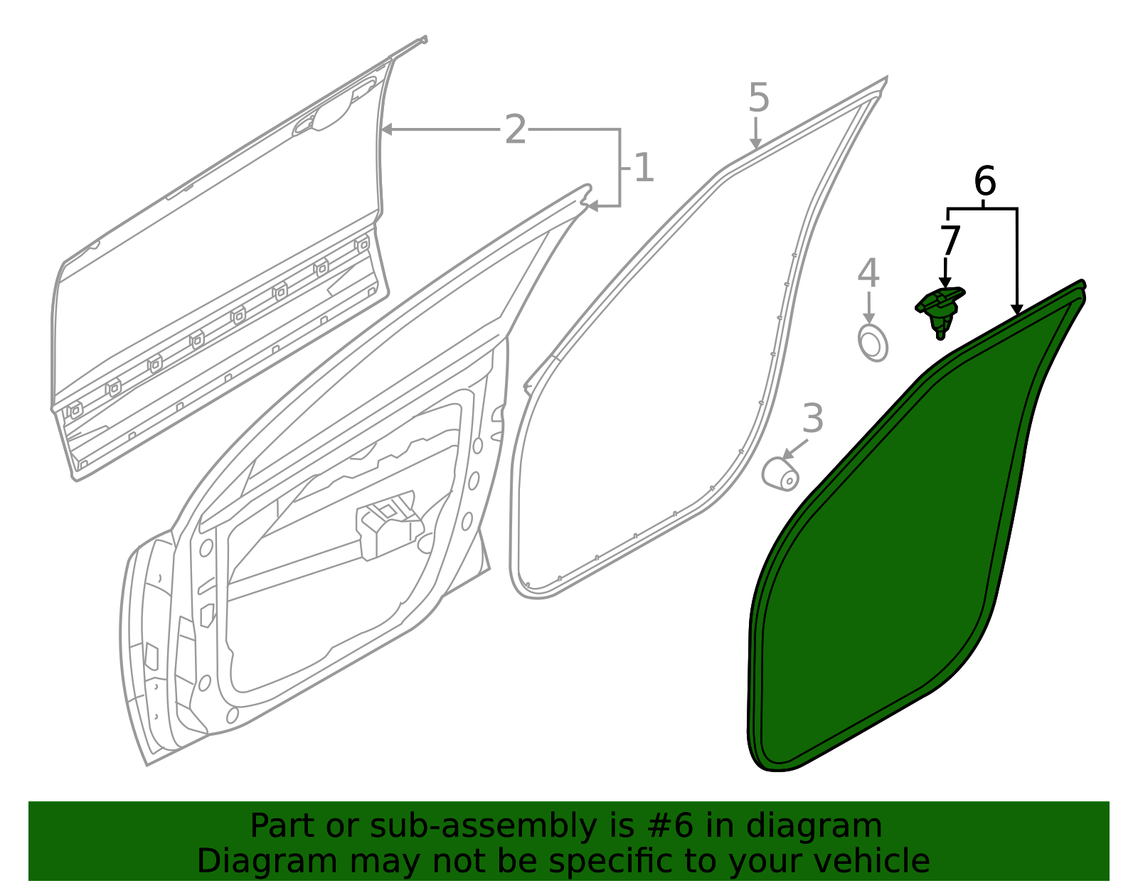 2023-2025 Kia Weather-Strip On Body 82110-AT000 | QuirkParts
