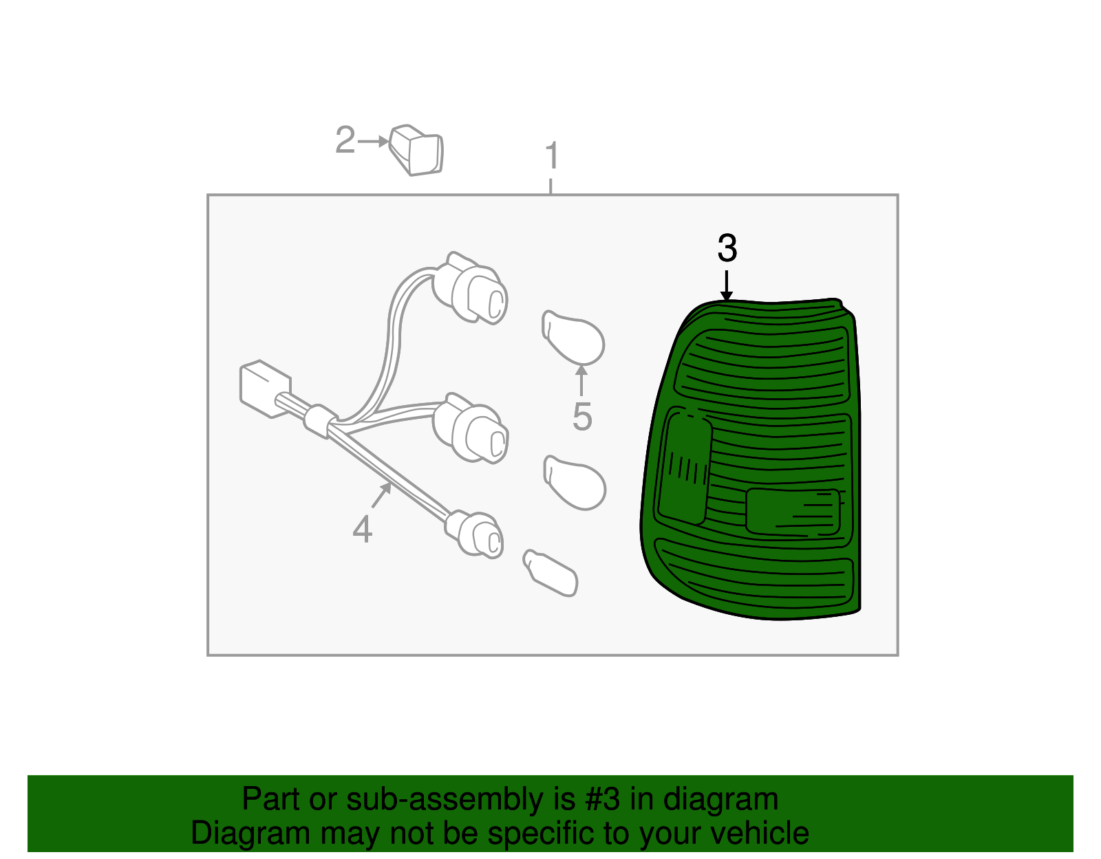2000-2004 Toyota Tundra Rear Lens - DRIVERS SIDE 81561-0C010 | Toyota ...