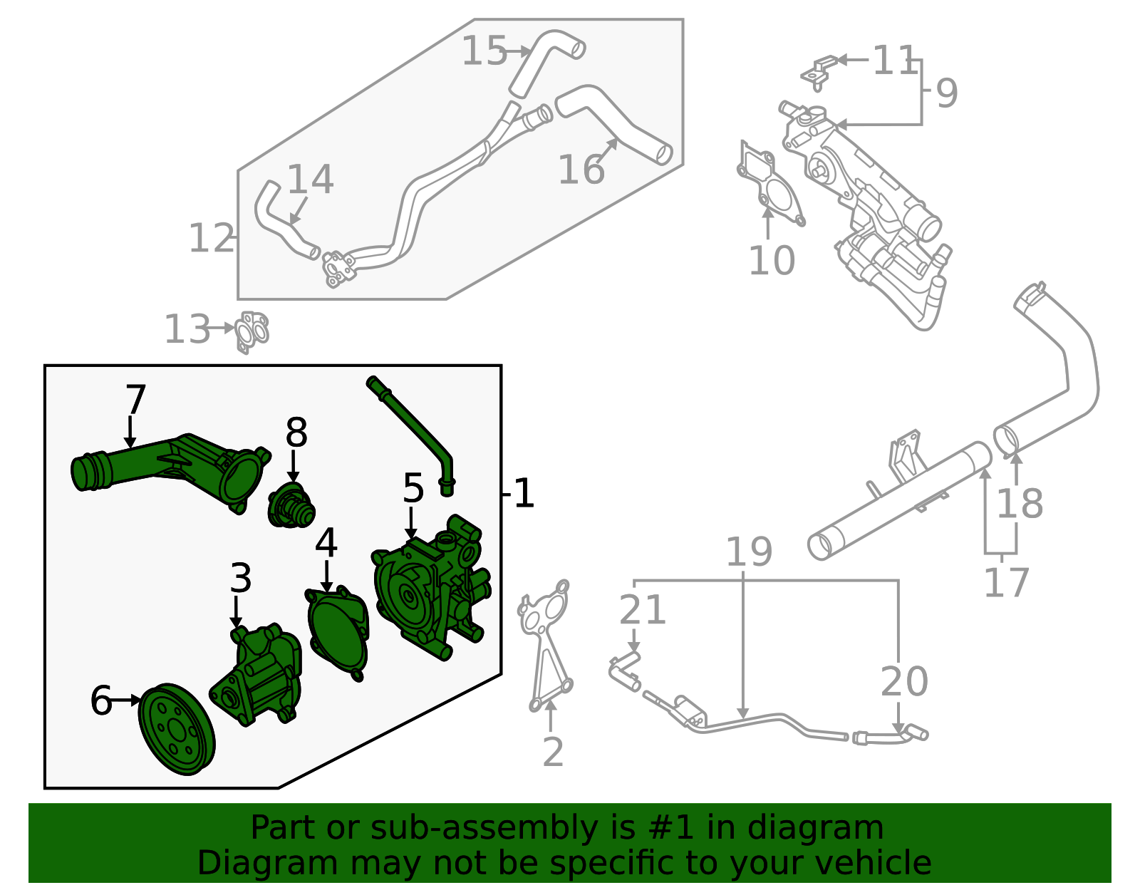 Hyundai - 25100-2T010 - Water Pump Assembly - 2021-2025 Genesis | OEM ...