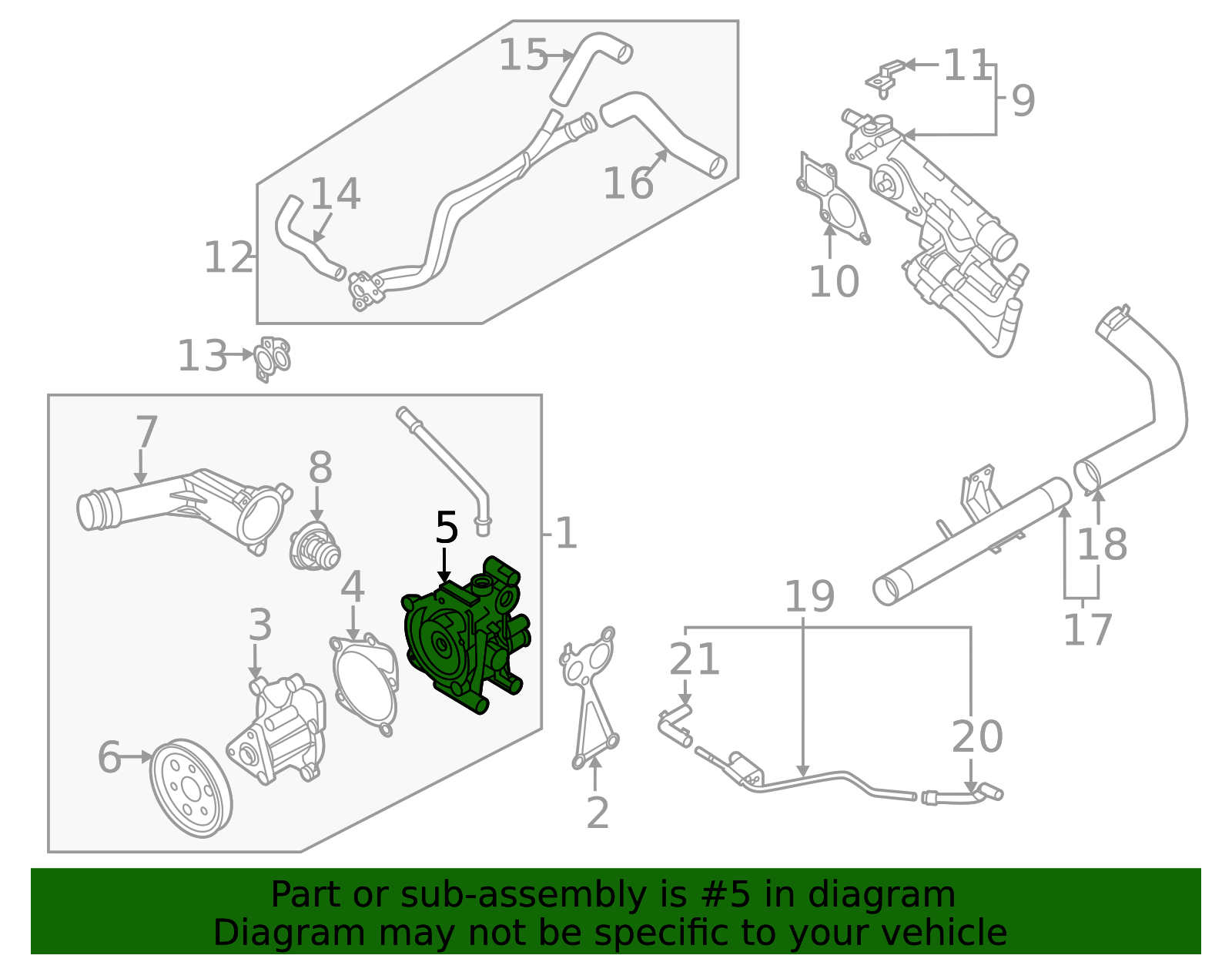 Hyundai - 25125-2T000 - Water Pump Housing - 2021-2025 Genesis | OEM ...