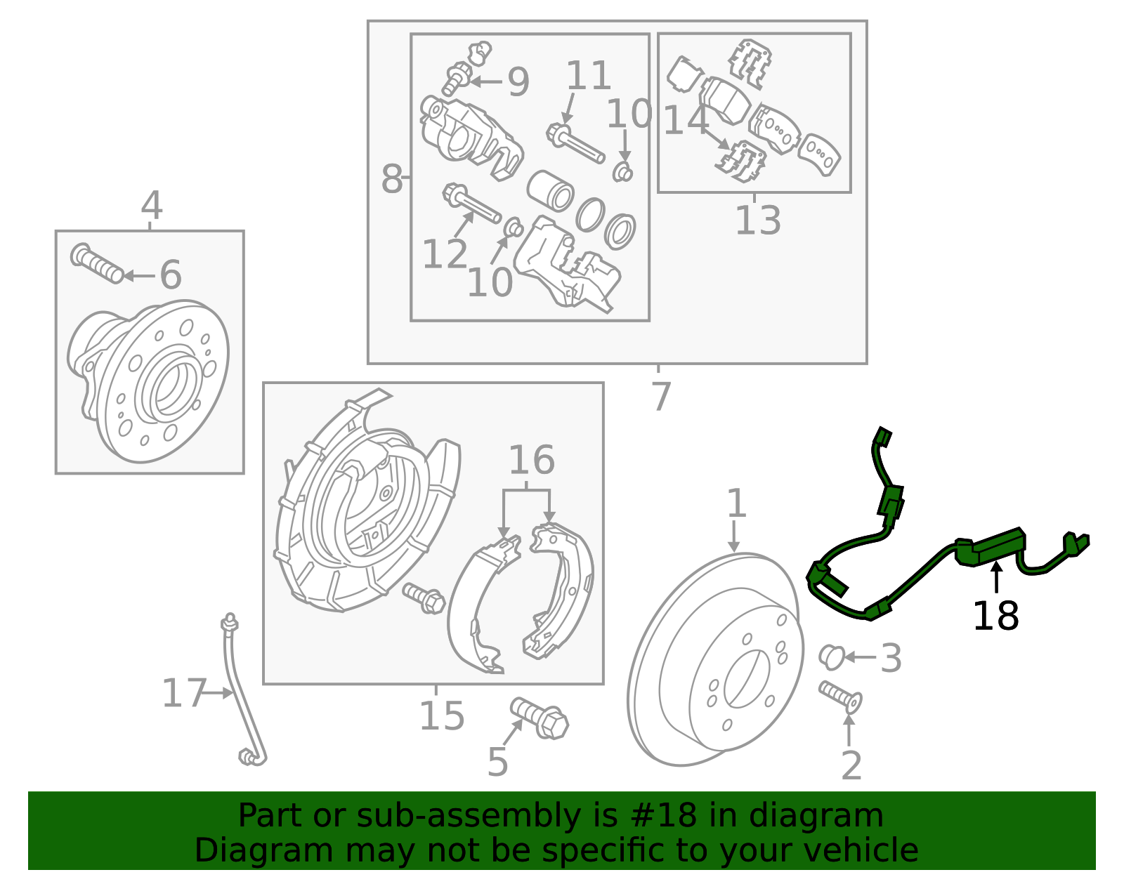 2011-2016 Kia Sportage Rear Speed Sensor - Driver's Side (LH) 95680 ...