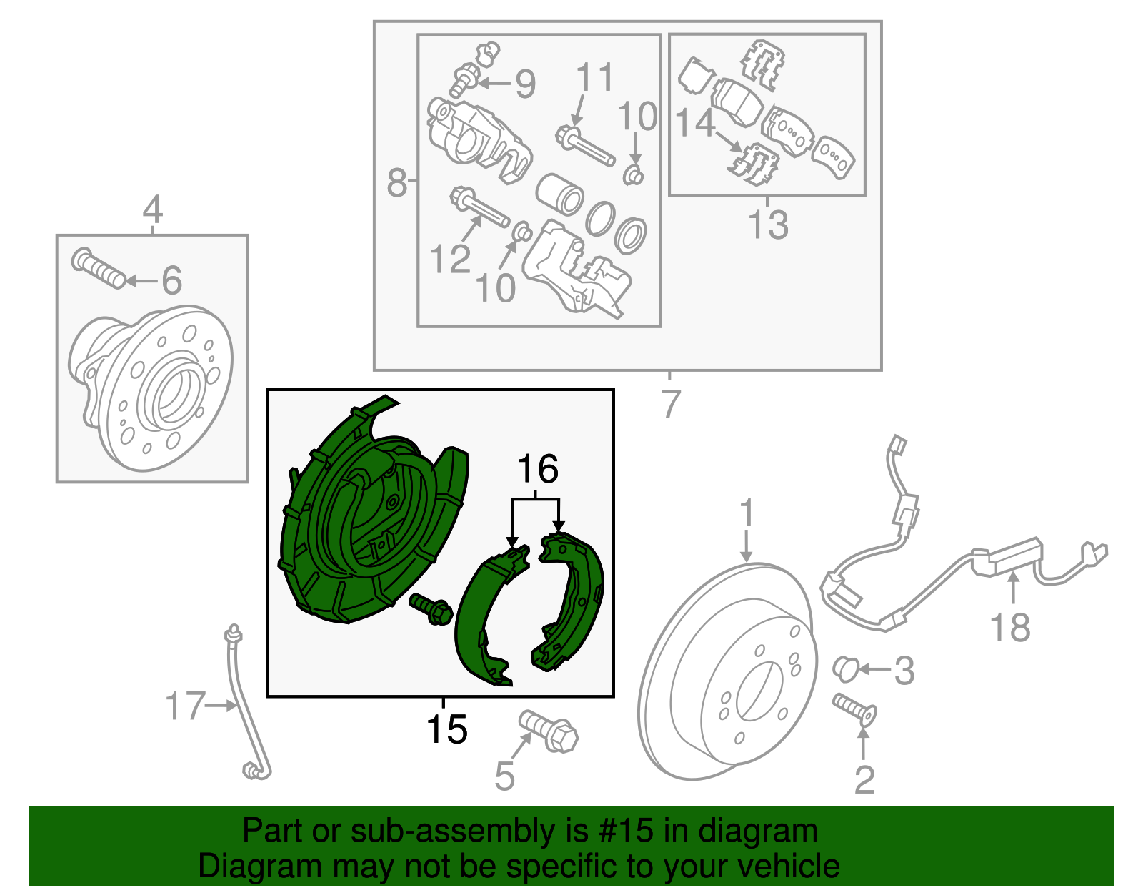 58250-3S300 - Parking Brake 2011-2016 Kia Sportage | Kia.Parts Store