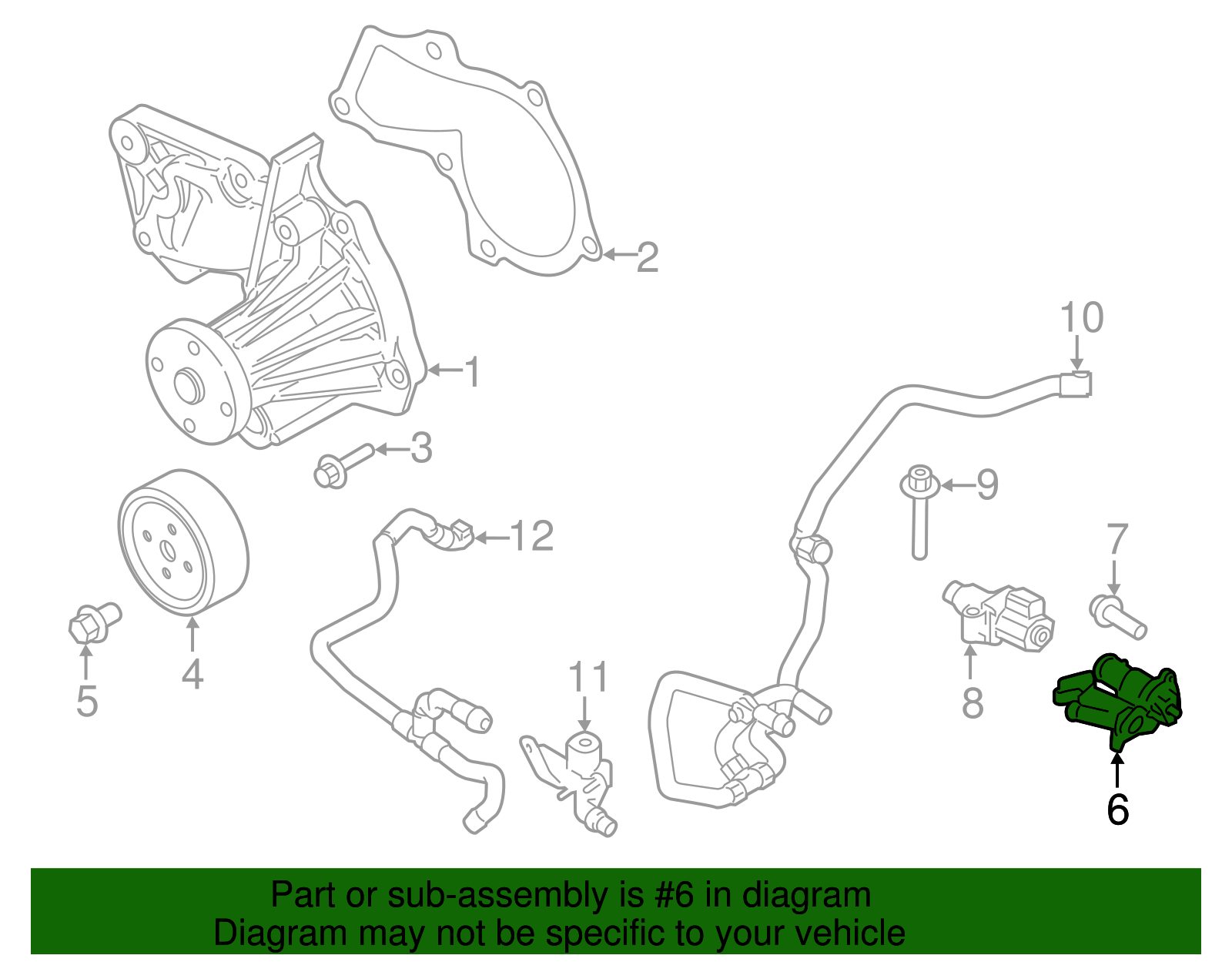 2013-2019 Ford | Thermostat Unit | BM5Z-8592-C | Walls' Ford Parts