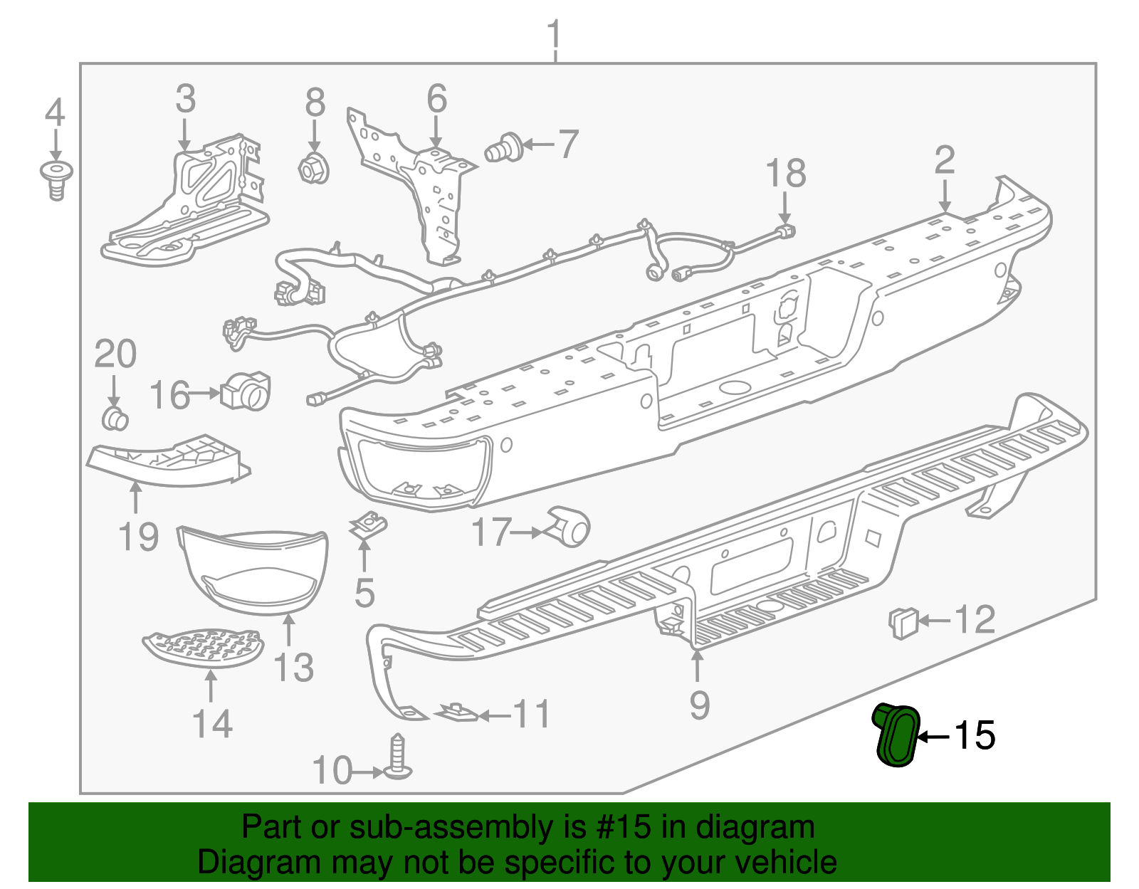 2014-2025 GM Trailer Wiring Receptacle Cap 23173340 GM | GMPartsDirect.com