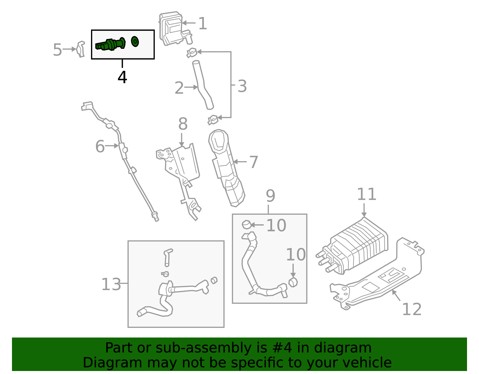 2019-2024 Mazda Vapor Canister Purge Solenoid BDTS-42-95XA ...