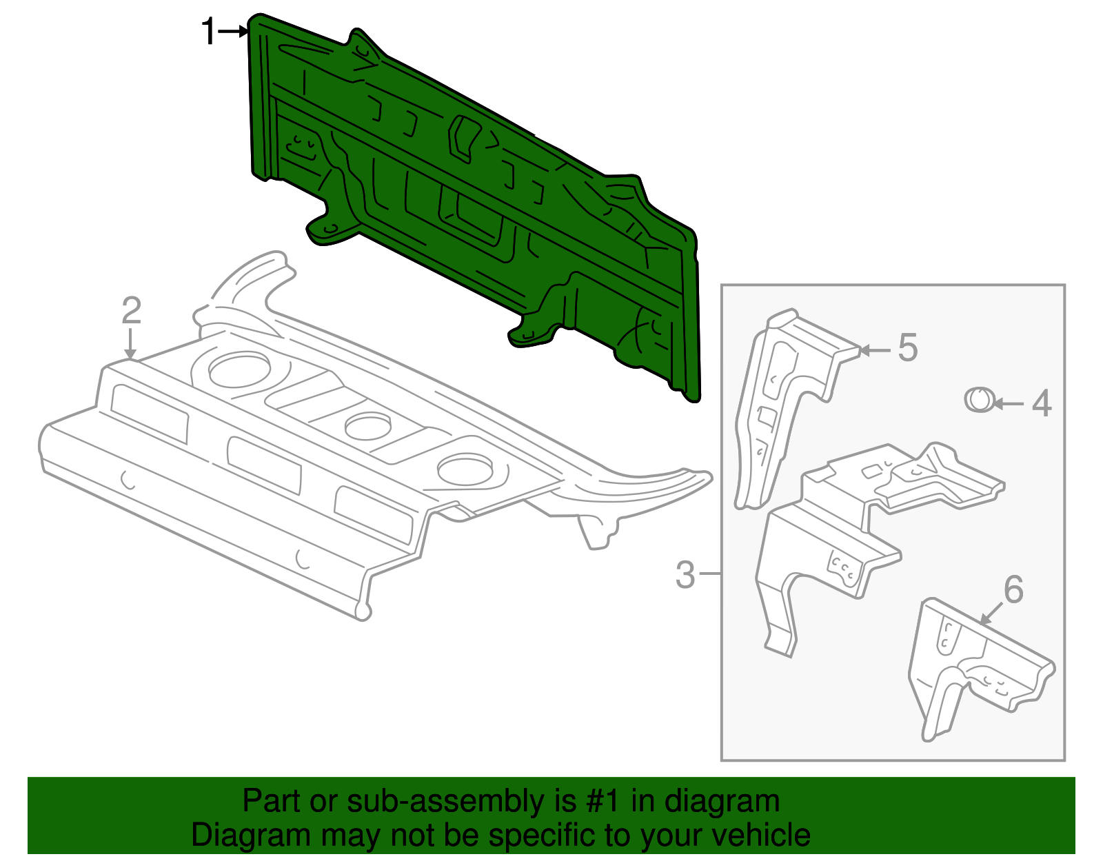 2001-2003 Toyota Prius Rear Body Panel 58307-47020 | Toyota Parts of ...