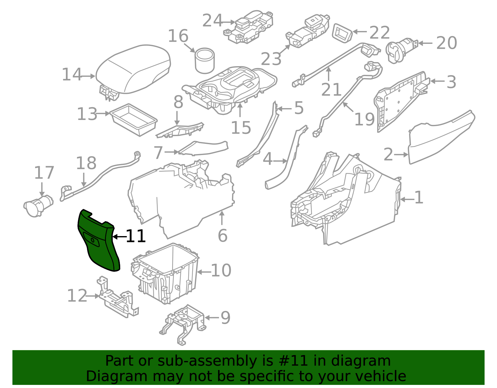 2013-2016 Hyundai Santa Fe Rear Cover 84670-2W000-NBC | MotorMotor