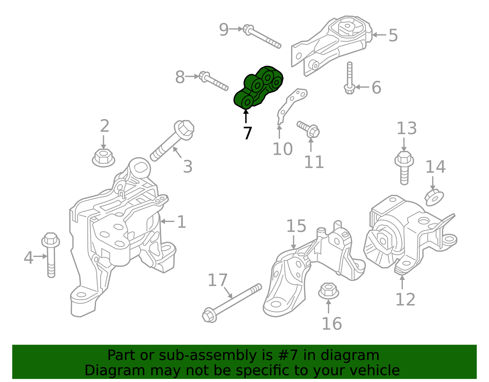 2018-2021 Mazda Engine Torque Strut Bracket K147-39-010 | Mazda Parts Deals