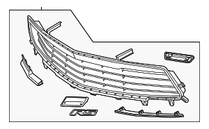 2016-2018 Chevrolet Camaro Front Lower Grille 84102026 | Capital Chevy ...