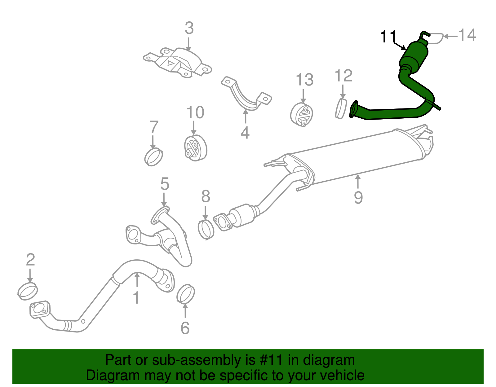 2006-2012 Toyota RAV4 Tail Pipe 17430-0P191 | Toyota Parts Center