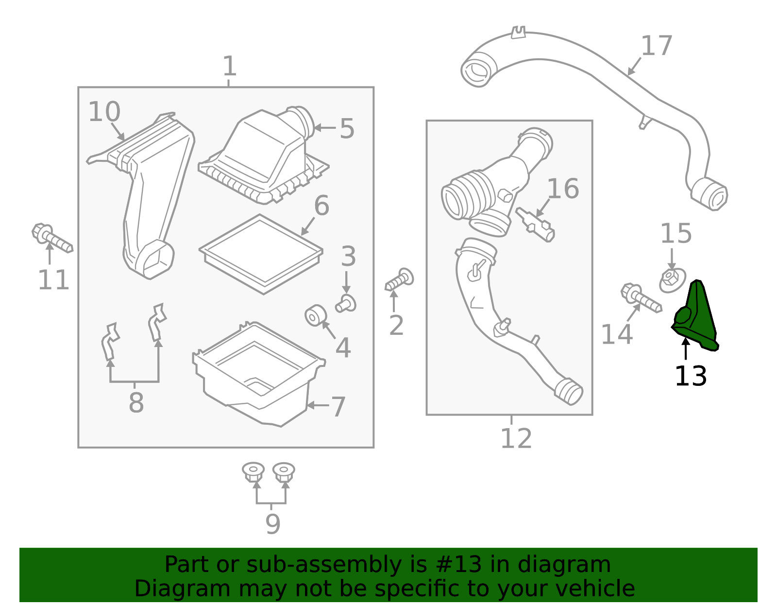 JL3Z-9647-A - High-Quality Turbocharger Inlet Hose Bracket for 2018 ...