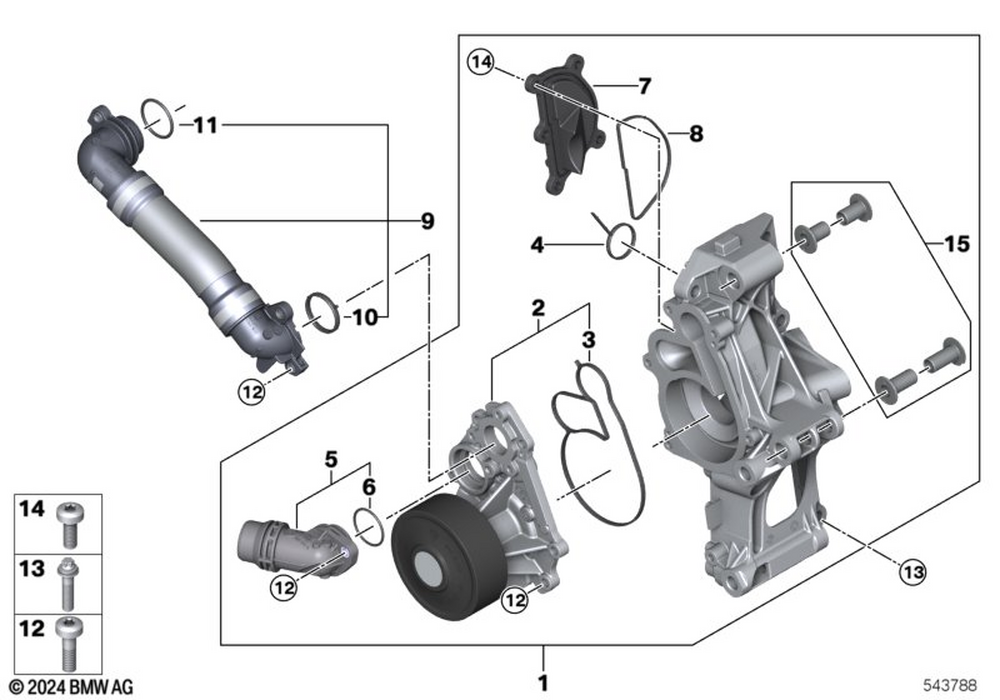 11515b4a144 - BMW Water Pump 2018-2026 BMW | Performance Auto Parts