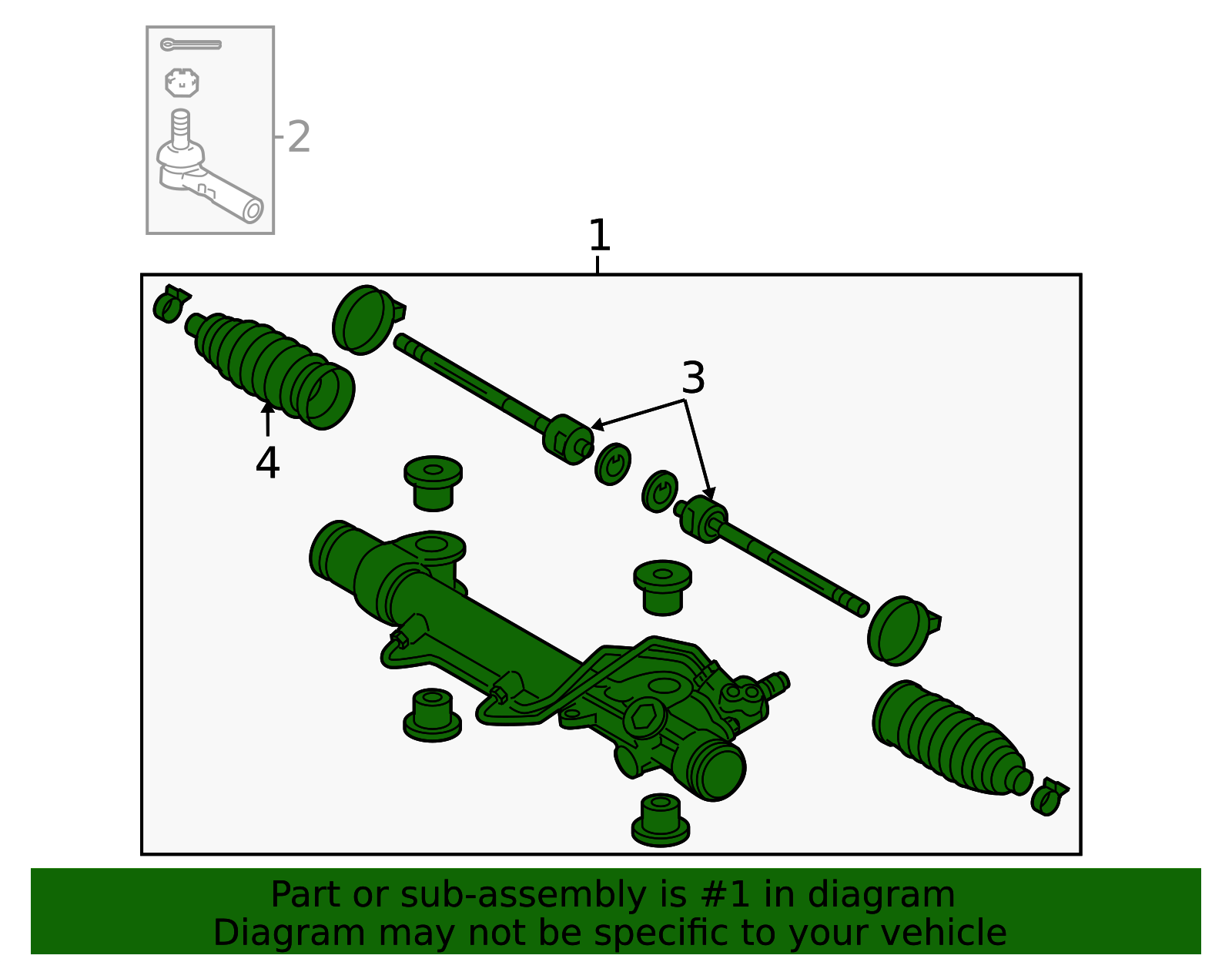 Genuine Official Toyota Rack and Pinion part# 44250-04030 for 2005-2011 ...