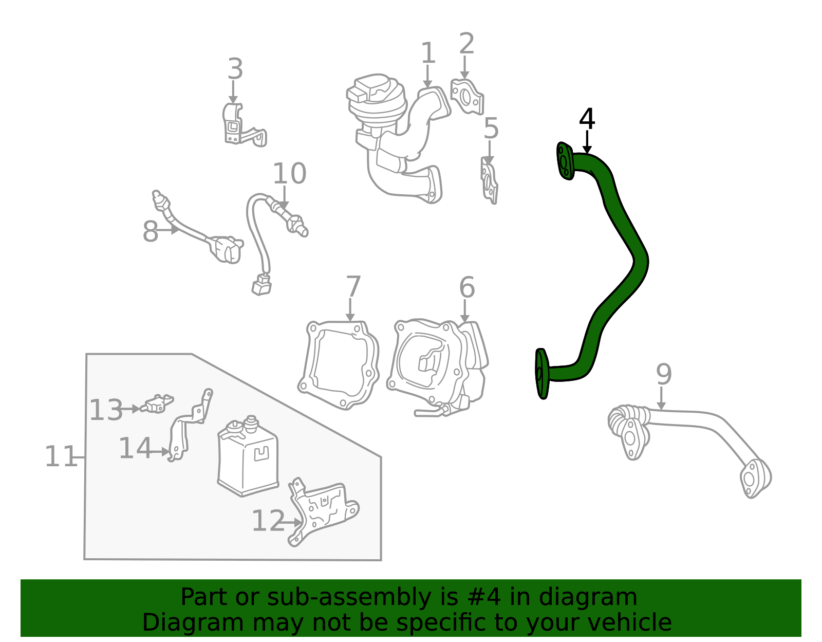 1994-2003 Toyota Egr Pipe 25612-20010 | MotorMotor