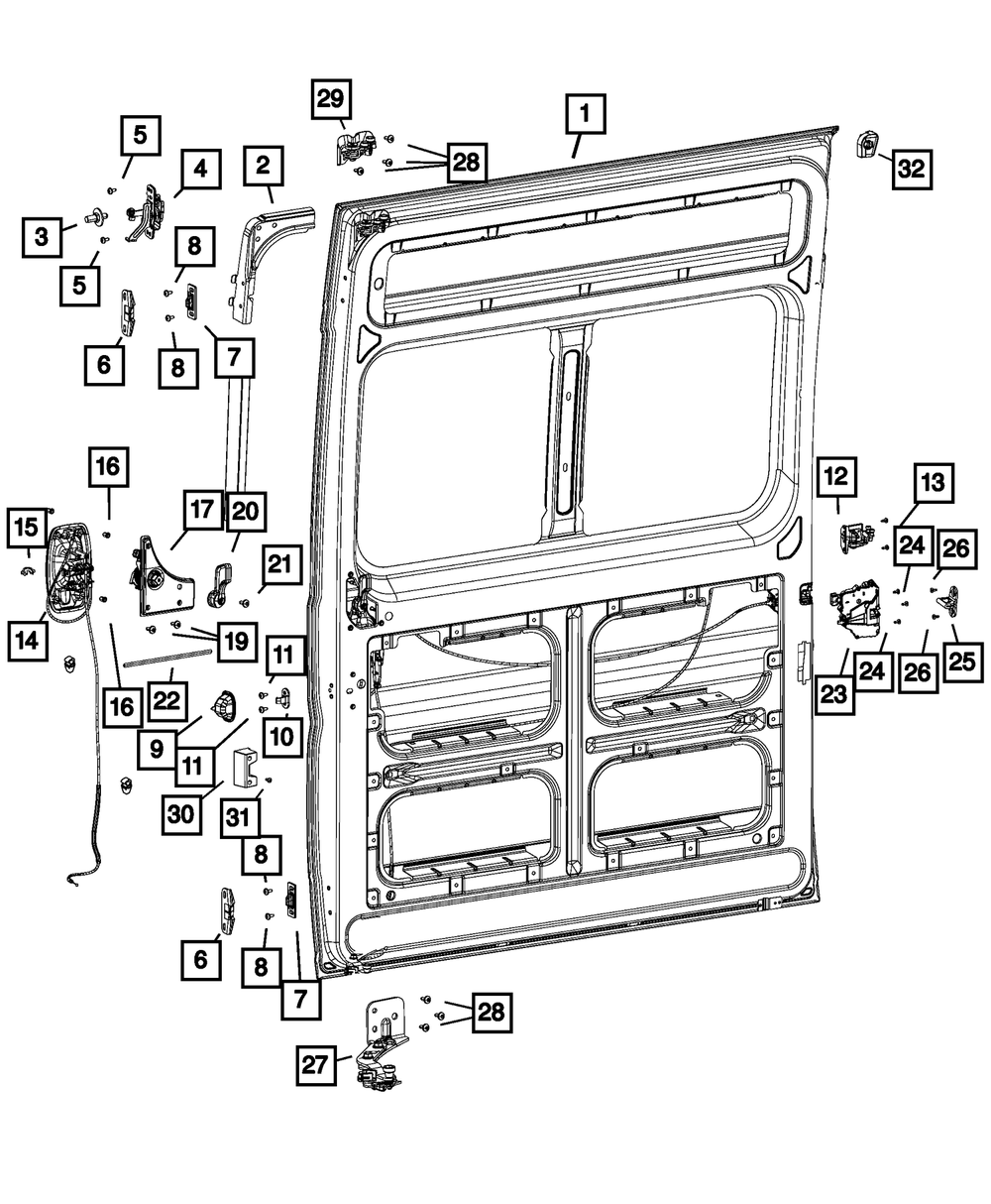 68525946AA - Door Handle Clip 2018-2023 Ram | The Official Mopar eStore