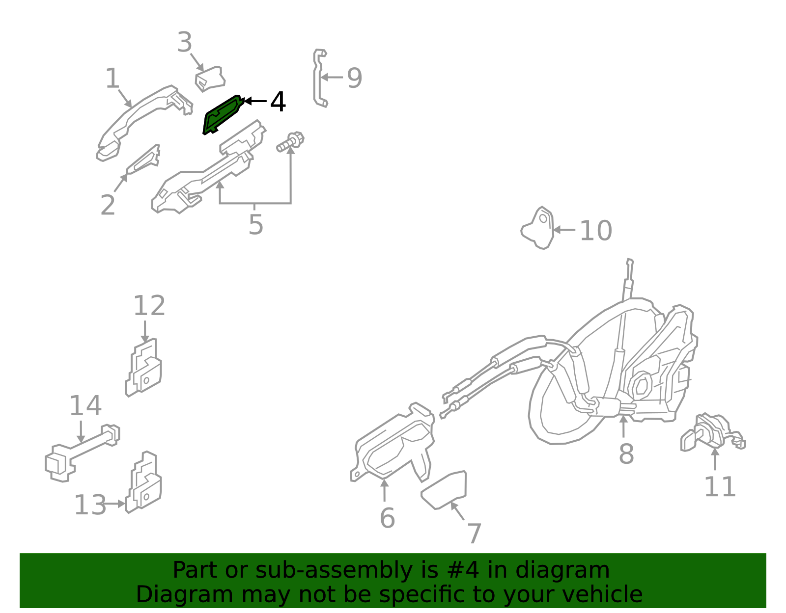 2019-2025 Nissan Escutcheon Gasket 80654-6CA0A | TascaParts.com