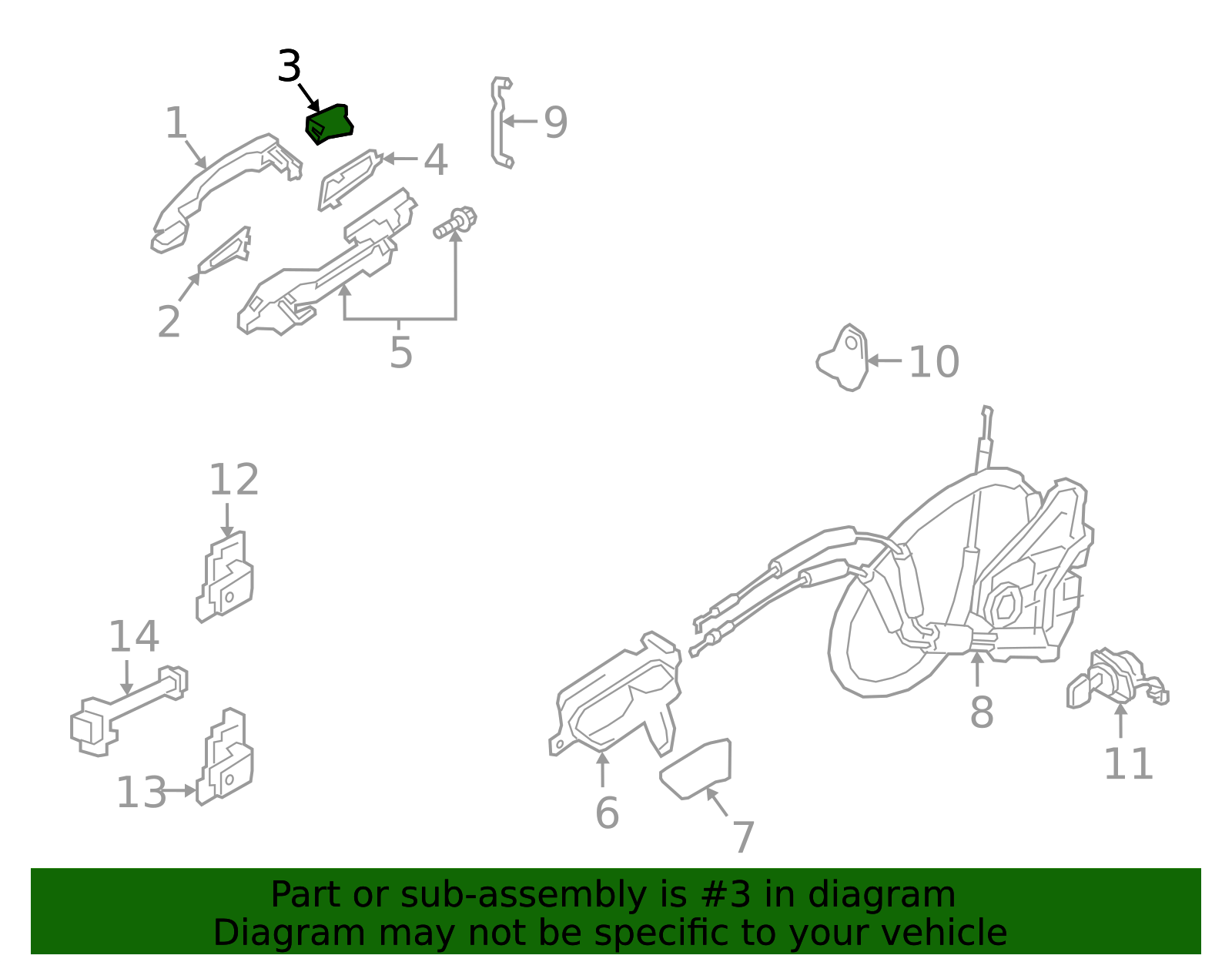 2019-2025 Nissan Escutcheon 82646-6CA9B | Nissan Genuine Parts Now