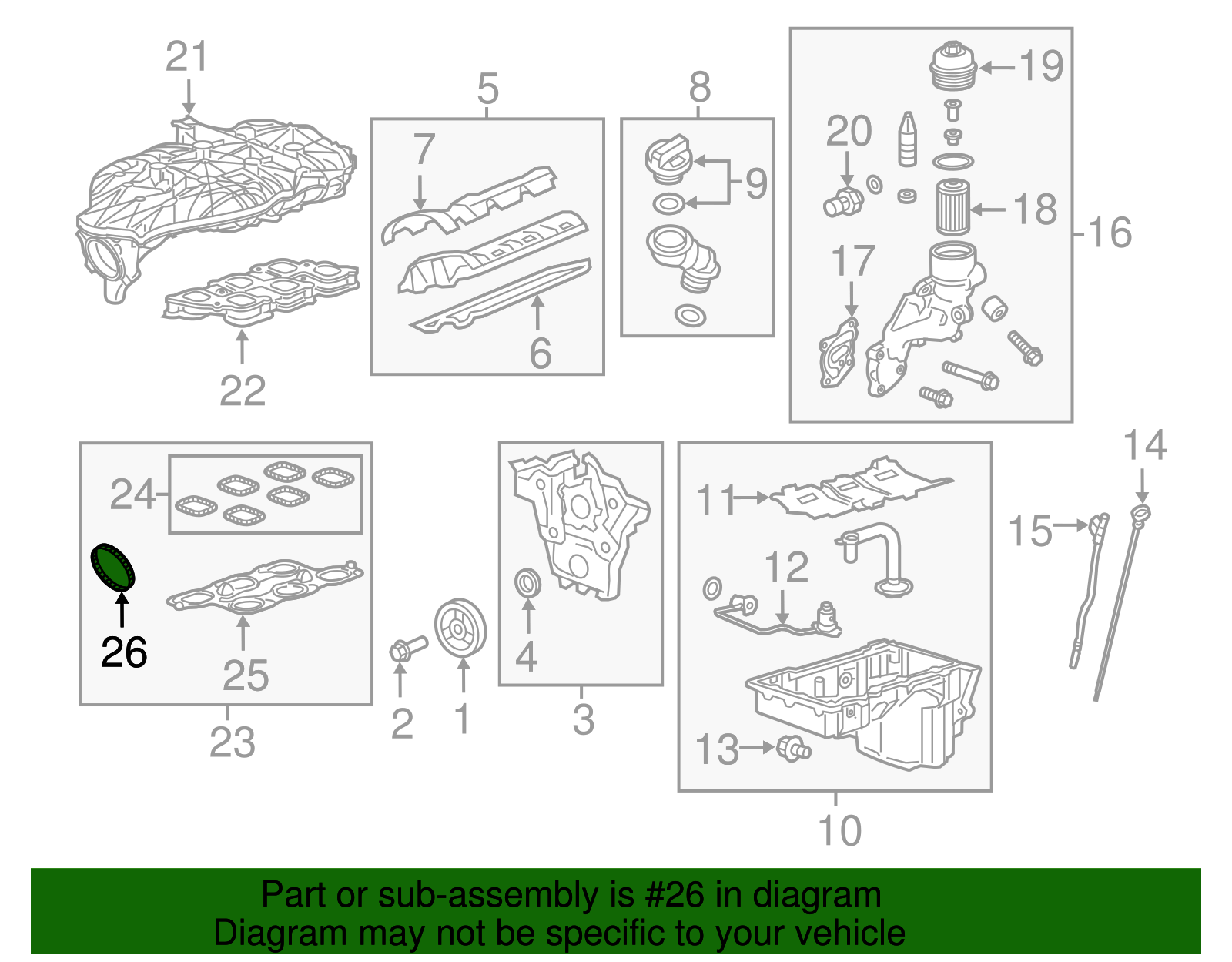 12634371 - Fuel Injection Throttle Body Mounting Gasket 2010-2024 GM ...
