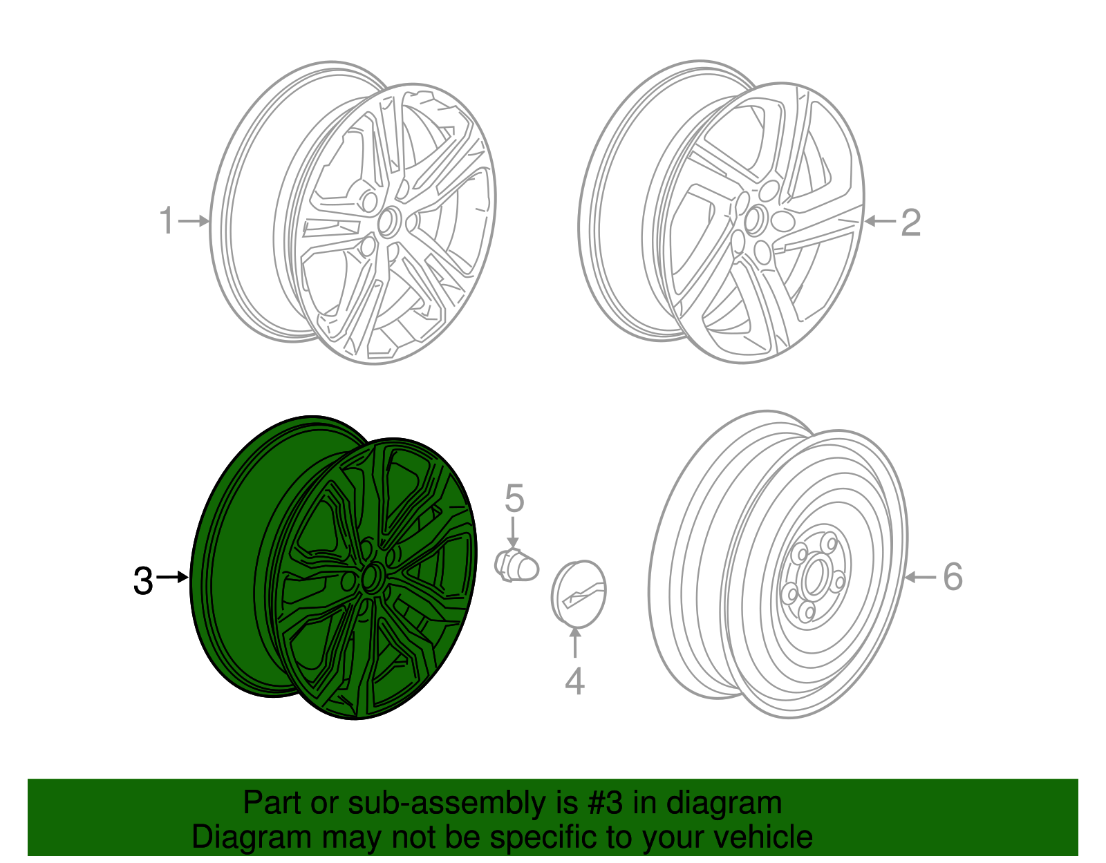 2022-2024 GMC Terrain F Wheel 84348844 | Capital Chevy Parts