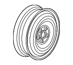 2017-2025 GM 17x4-Inch Steel Wheel 84095141 GM | GMPartsDirect.com